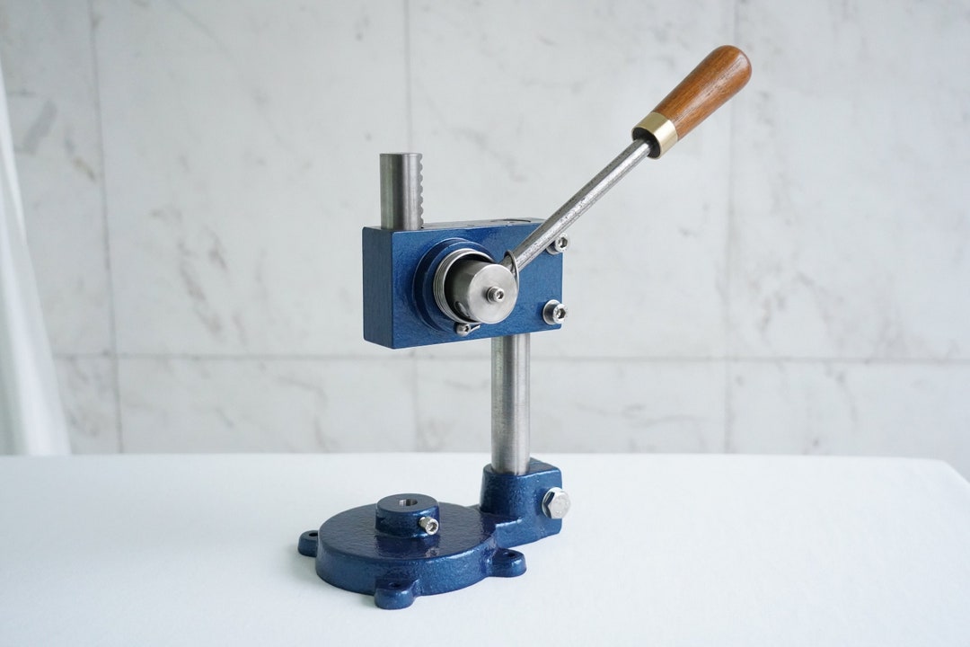 Antique Restored Cast Iron Royal Blue Rivet Press / Spindle Press ...