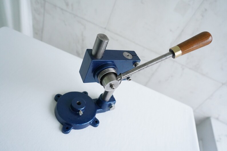Antique Restored Cast Iron Royal Blue Rivet Press / Spindle Press ...