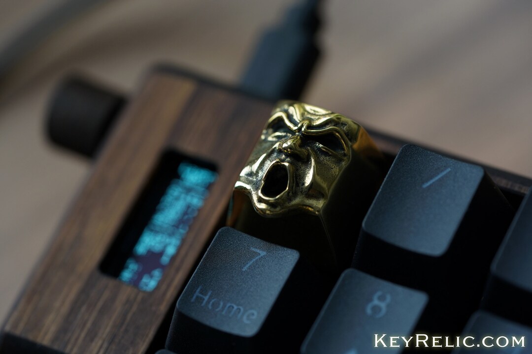 The Wrath - Premium Solid Brass Keycap / Mechanical Keyboard / Artisan ...