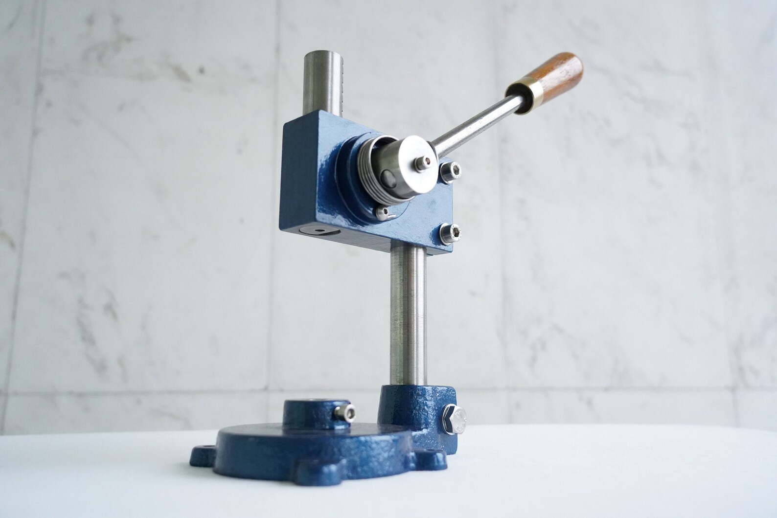 Antique Restored Cast Iron Royal Blue Rivet Press / Spindle Press ...