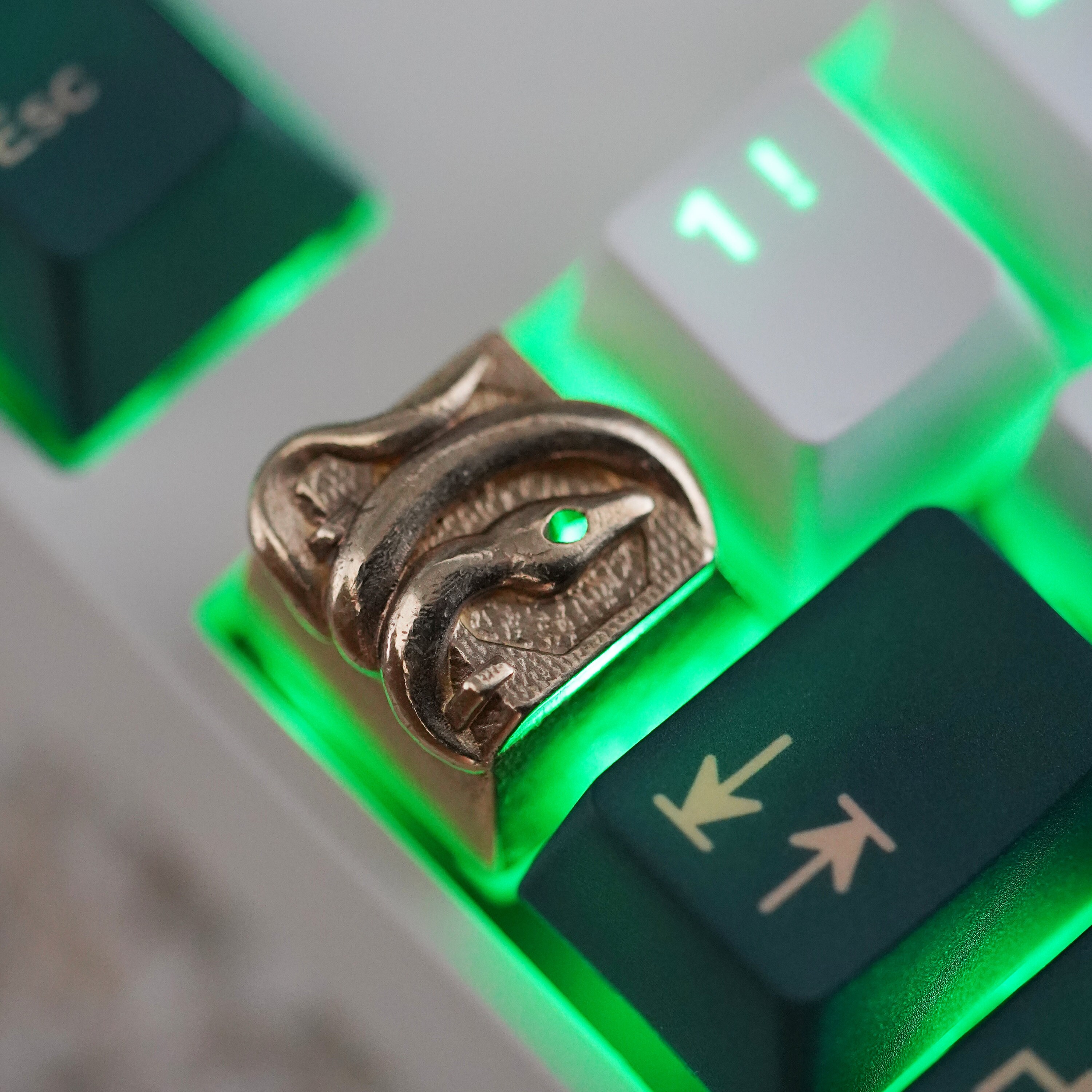 House Ordos Serpent Sigil - Solid Brass Artisan Keycap for Mechanical ...