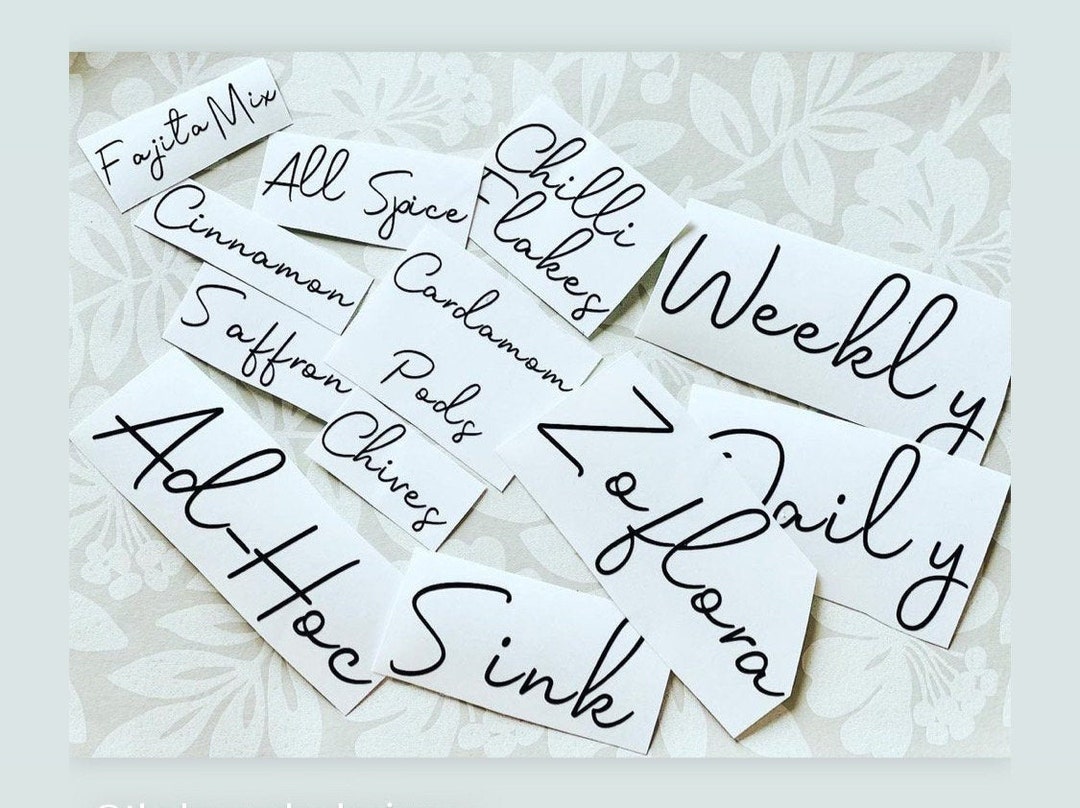 Personalised Storage Labels - Etsy