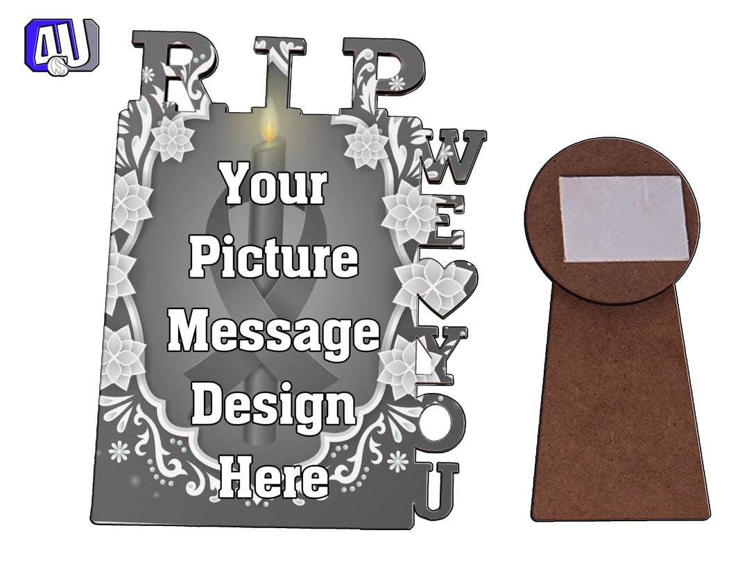 RIP Customize Frame Picture DIY Sublimation Printable MDF Photo Frame ...