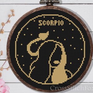Set of 12 Zodiac Cross Stitch Patterns PDF Horoscope Cross Stitch ...