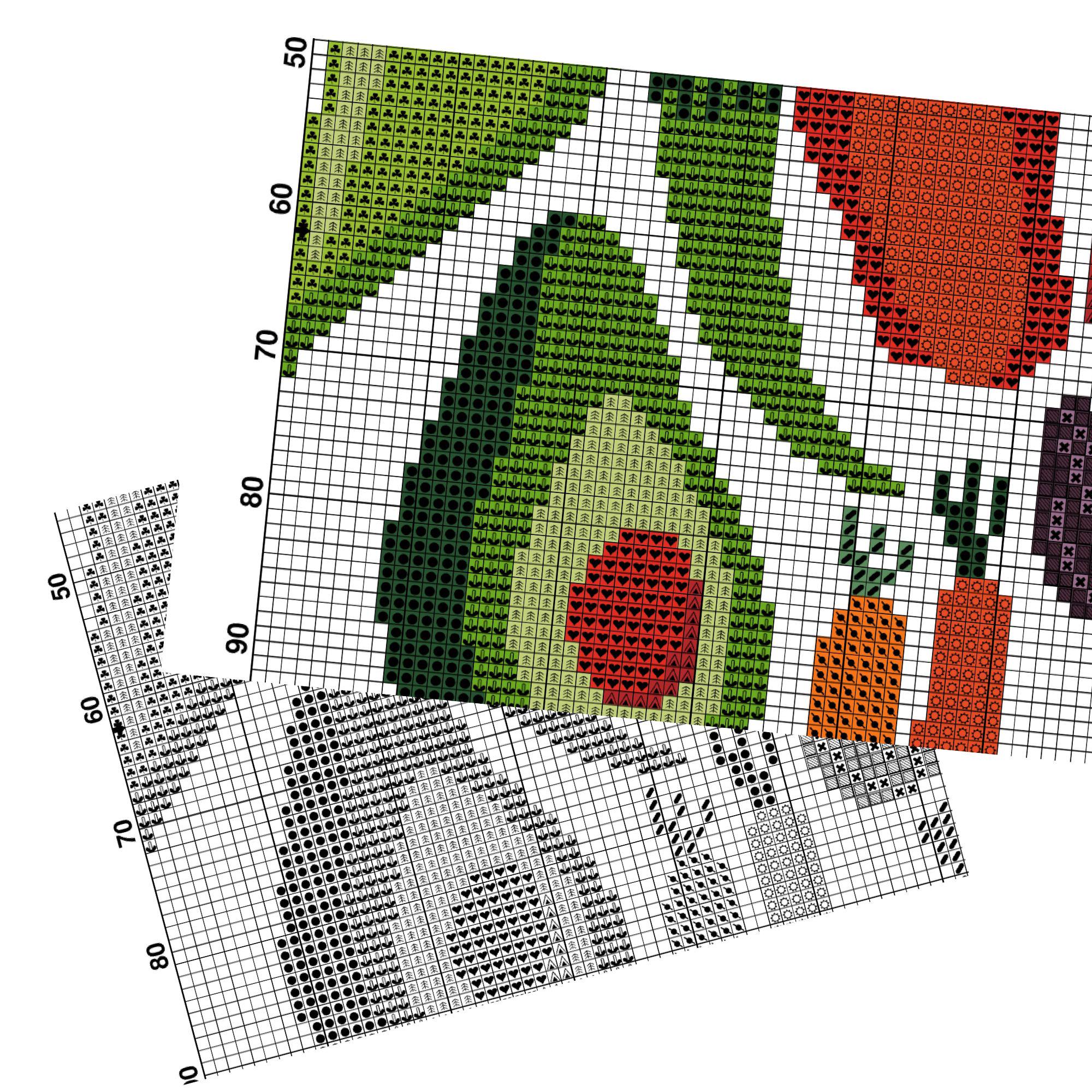 Snowboard Gnome Cross Stitch Pattern: Winter Sports Wall Decor (PDF ...