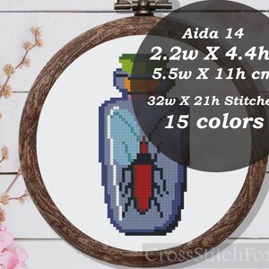 Halloween Magic Potion Bottles Cross Stitch Pattern PDF Set of 3 ...