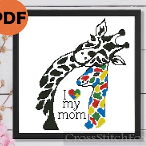 Autism Cross Stitch Pattern PDF, Autism Awareness Day Cross Stitch ...