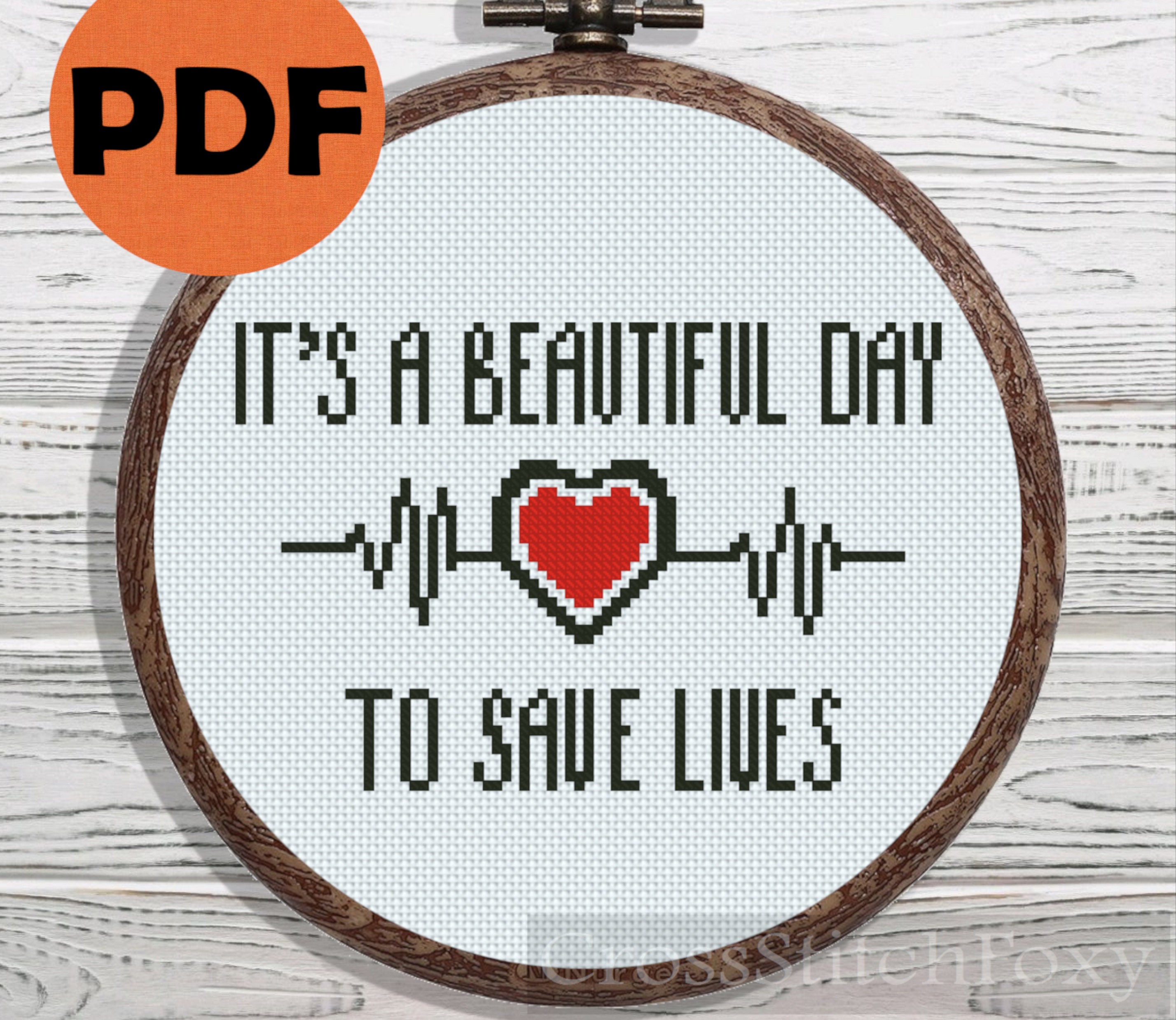 Heart Cross Stitch Pattern PDF Small Cross Stitch - Etsy