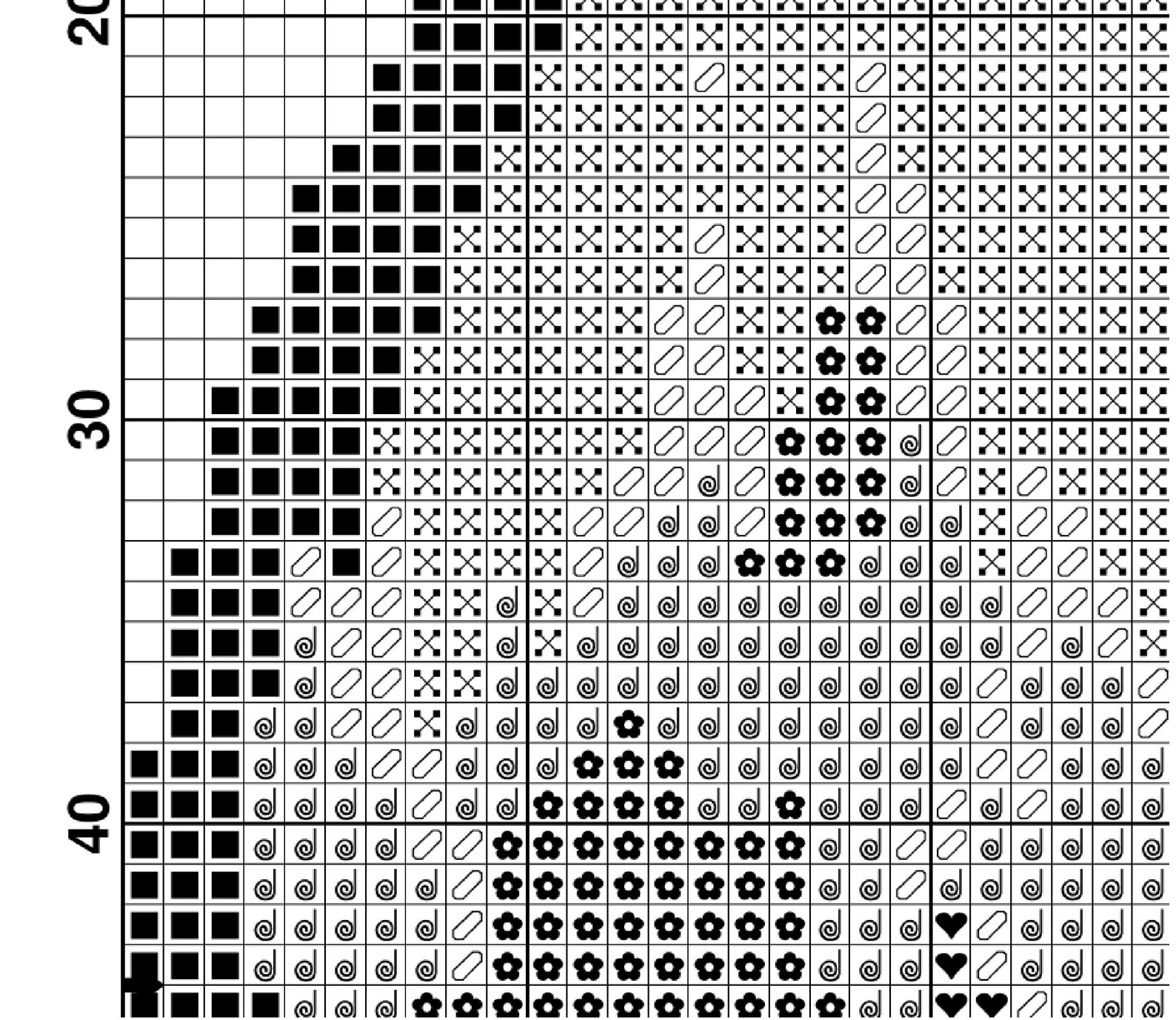 Ying Yang Landscape Cross Stitch Pattern: Modern Art (PDF Download) - Etsy