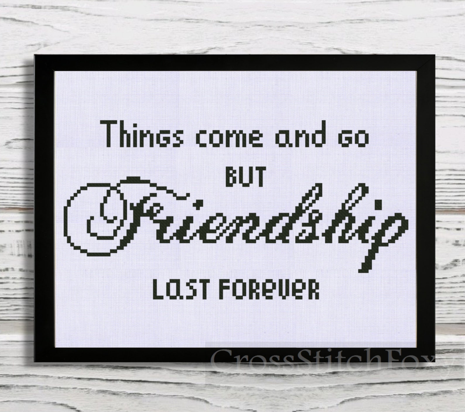 Friendship Cross Stitch Pattern PDF Friends Cross Stitch - Etsy