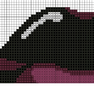 Halloween Lips Bat Sexy Gothic Makeup Cross Stitch Pattern PDF - Etsy