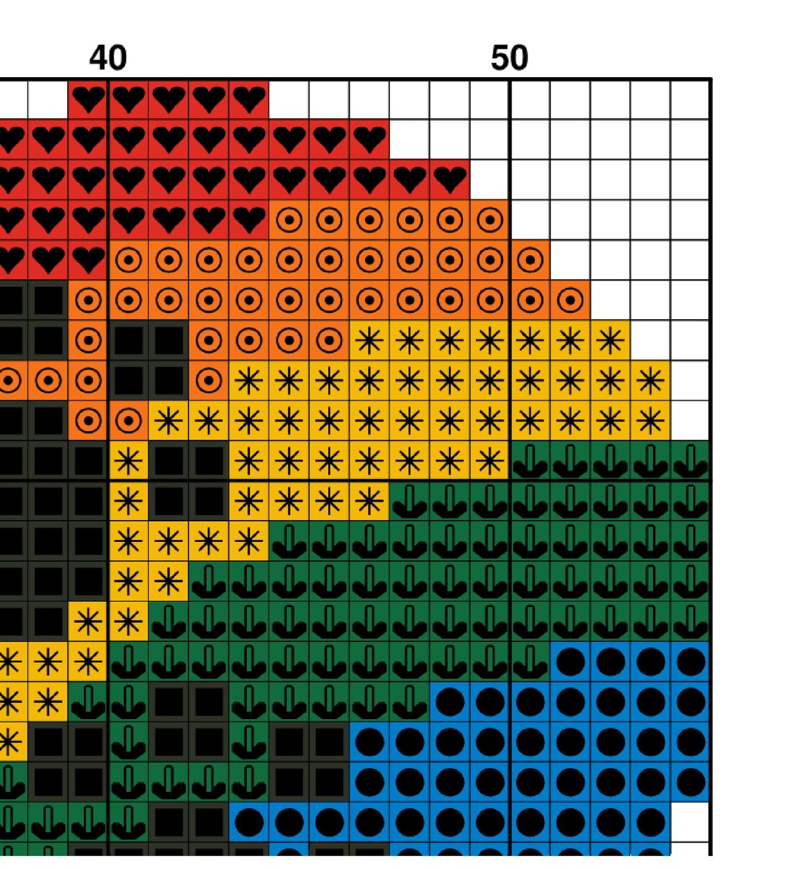 Rainbow Bridge Home Decor Cross Stitch Pattern PDF Cat | Etsy
