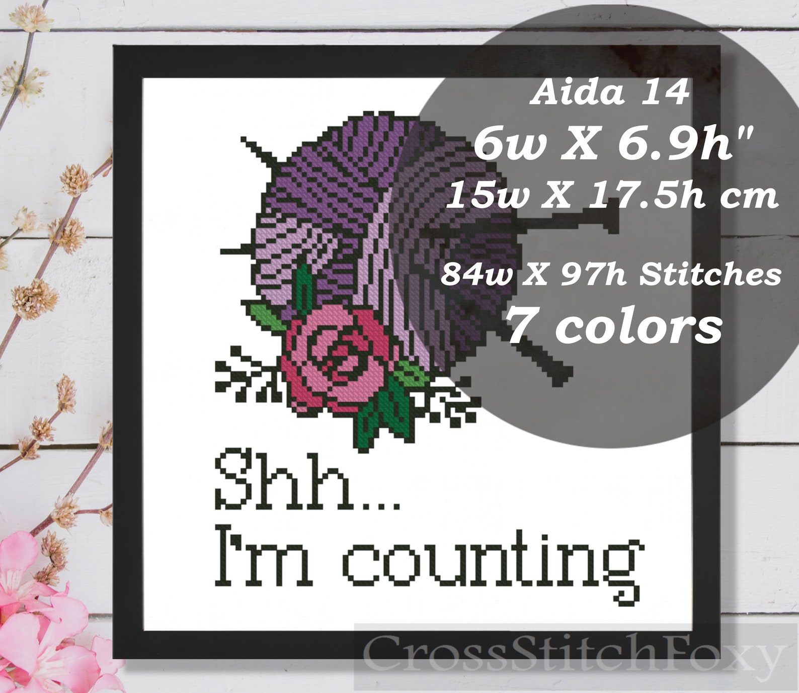 Knitting Cross Stitch Pattern PDF Love Knitting Funny Cross | Etsy