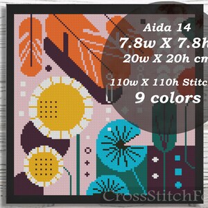 Geometric Cross Stitch Pattern Easy Modern Cross Stitch - Etsy