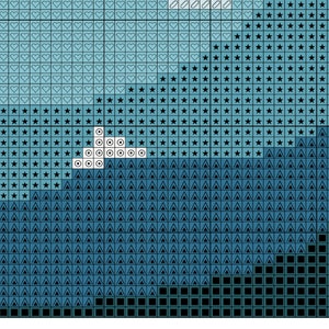 Wave Cross Stitch Pattern PDF, Great Wave Cross Stitch Pattern, Scenery ...