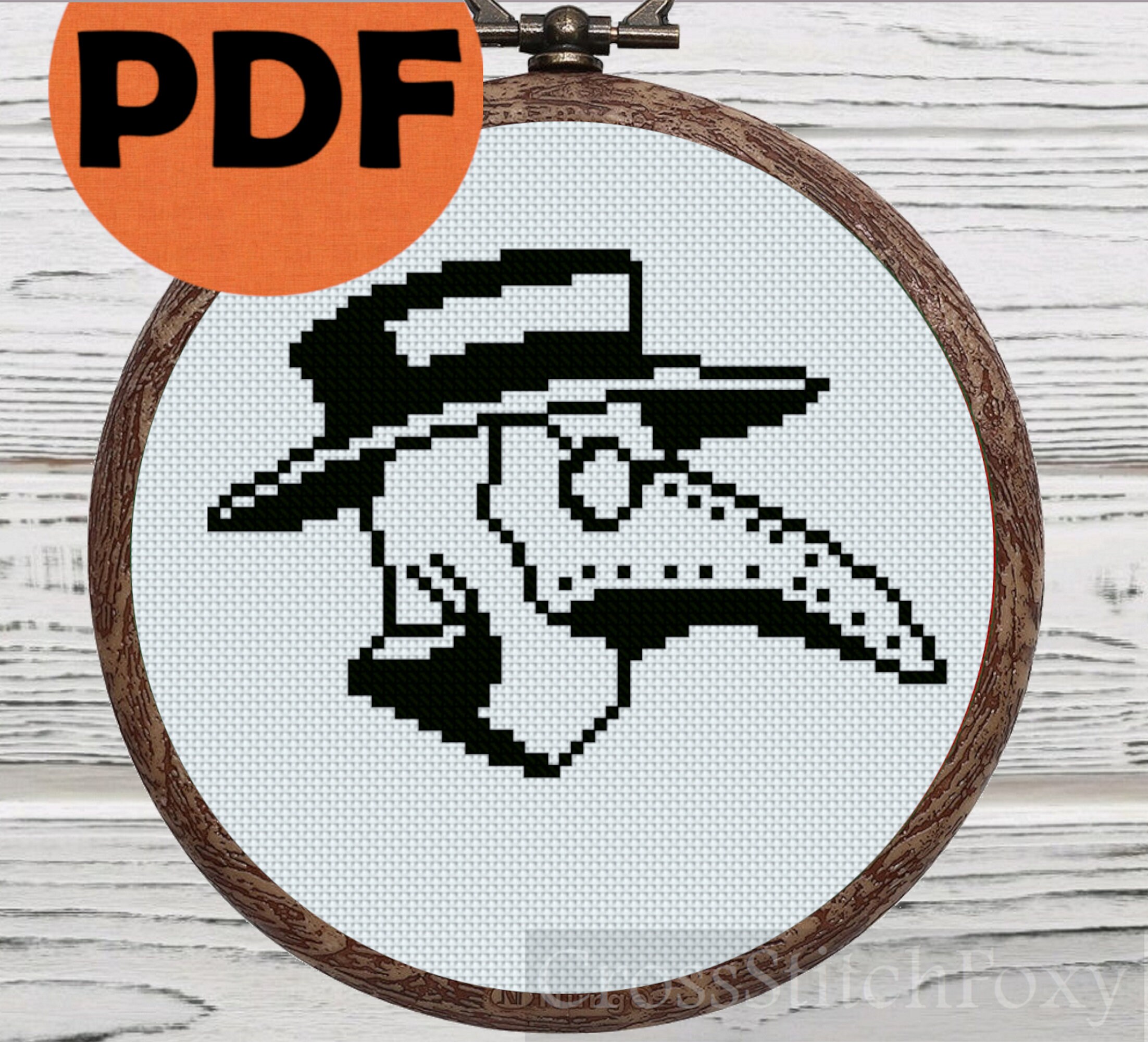Plague Doctor Cross Stitch Pattern Cross Stitch Pattern | Etsy