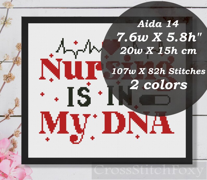 Nurse Cross Stitch Pattern PDF Nursing Cross Stitch Nurse - Etsy