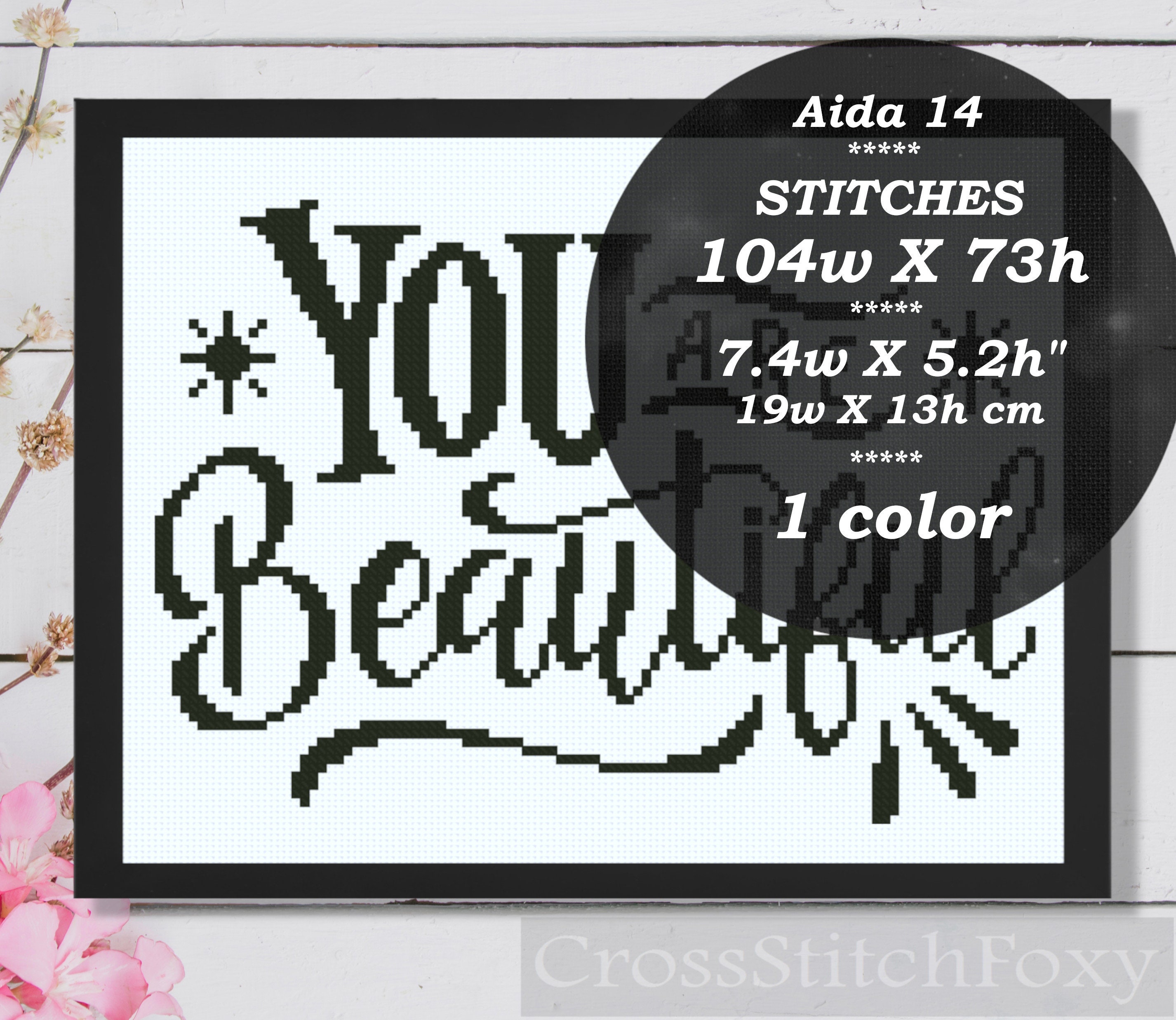 Inspirational Quotes Cross Stitch Pattern Set (PDF Download) - Etsy