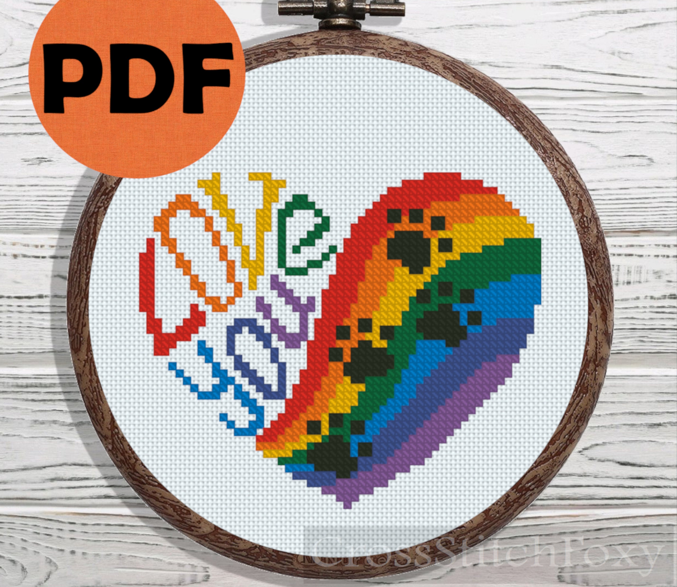 Rainbow Bridge Home Decor Cross Stitch Pattern PDF Cat | Etsy