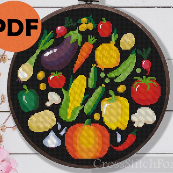 Food Cross Stitch - Etsy