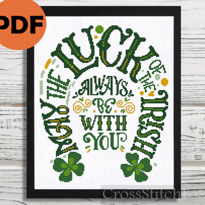 Irish Cross Stitch - Etsy