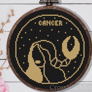 Set of 12 Zodiac Cross Stitch Patterns PDF Horoscope Cross Stitch ...