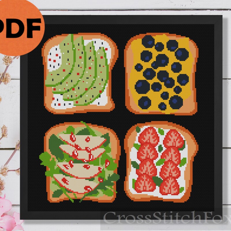 Bread Cross Stitch - Etsy