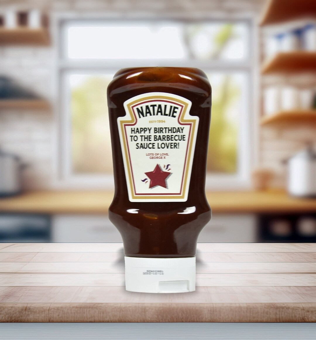 Personalised Barbecue Sauce Novelty Label Waterproof Vinyl Sticker ...
