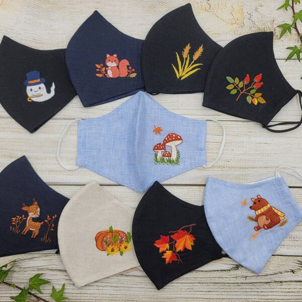 Autumn Face Masks - Etsy