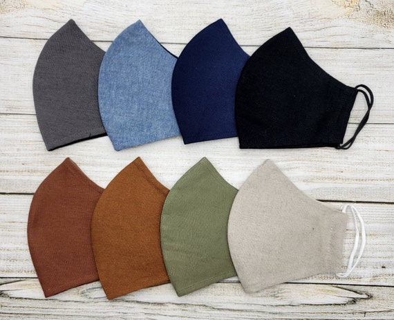 Face Mask for Men Large Face Masks With Filter Pocket and - Etsy