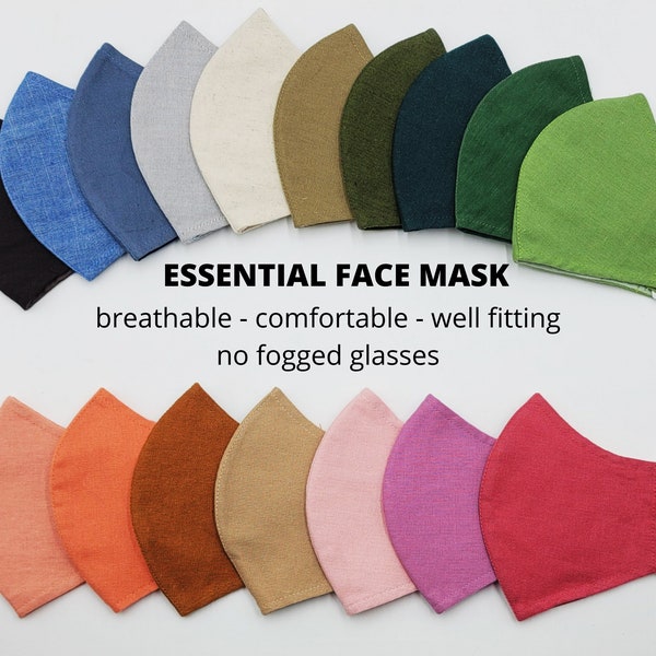 Linen Face Mask - Etsy