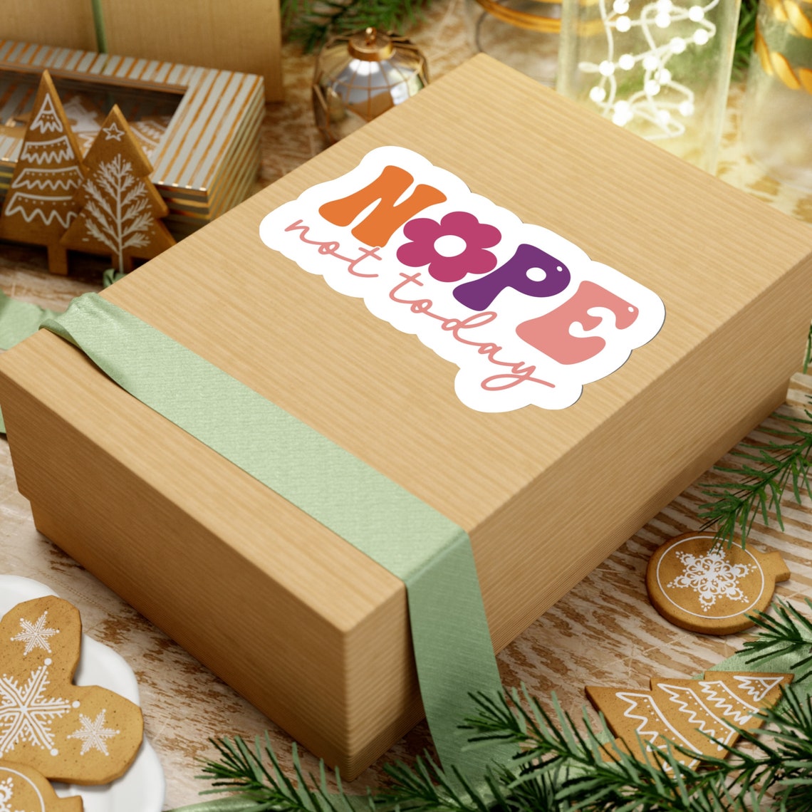 Nope Not Today Sticker, Laptop Decal, Trendy Sticker, Kindle Sticker ...