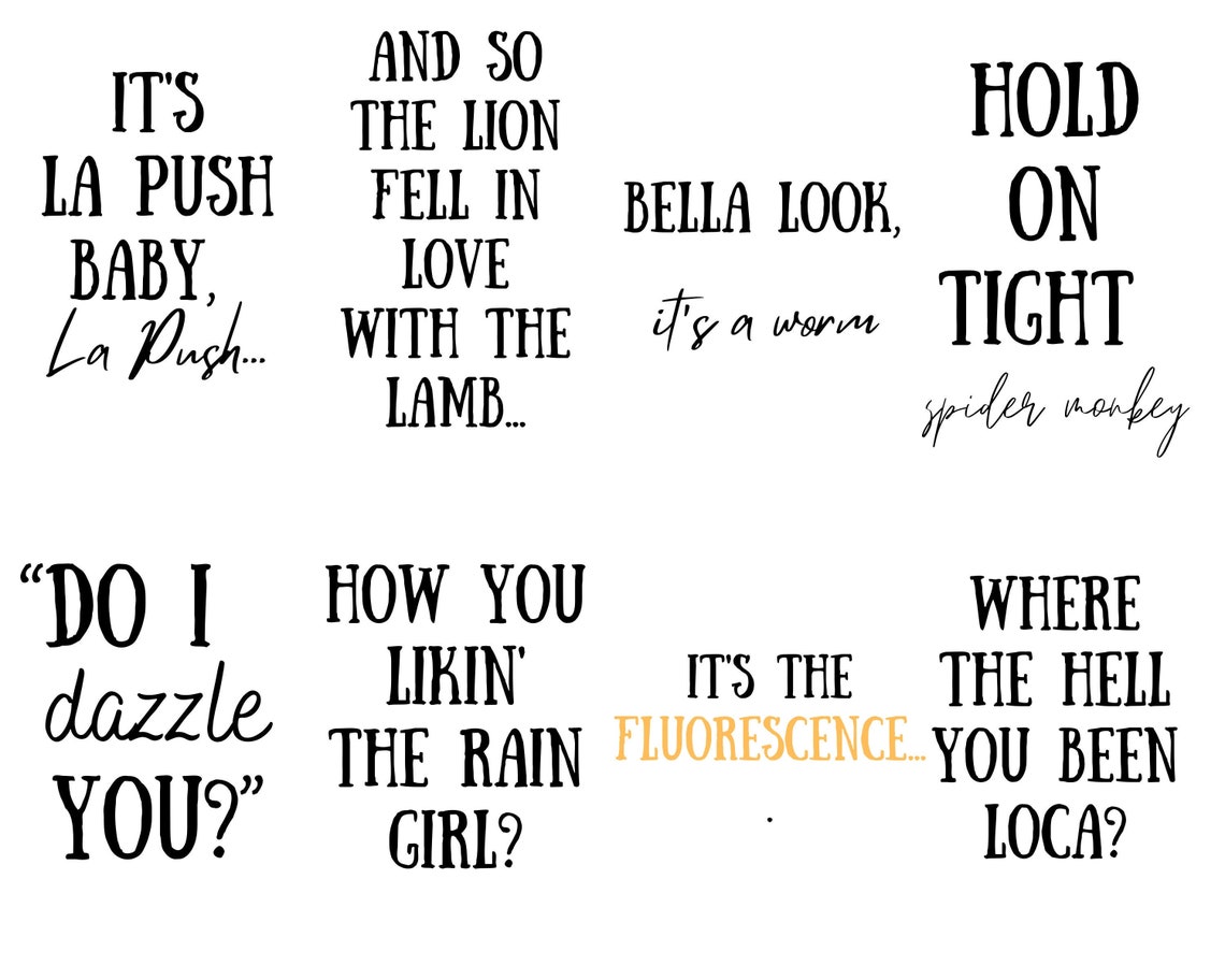 Twilight Quotes Digital Prints Bundle Movie Quotes Fun Wall Prints ...