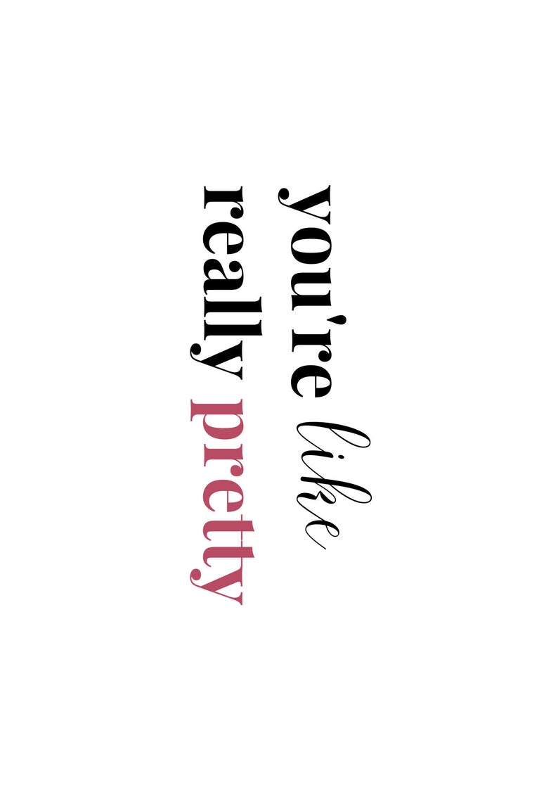 Mean Girls Movie Quotes The Plastics Digital Prints Regina Etsy