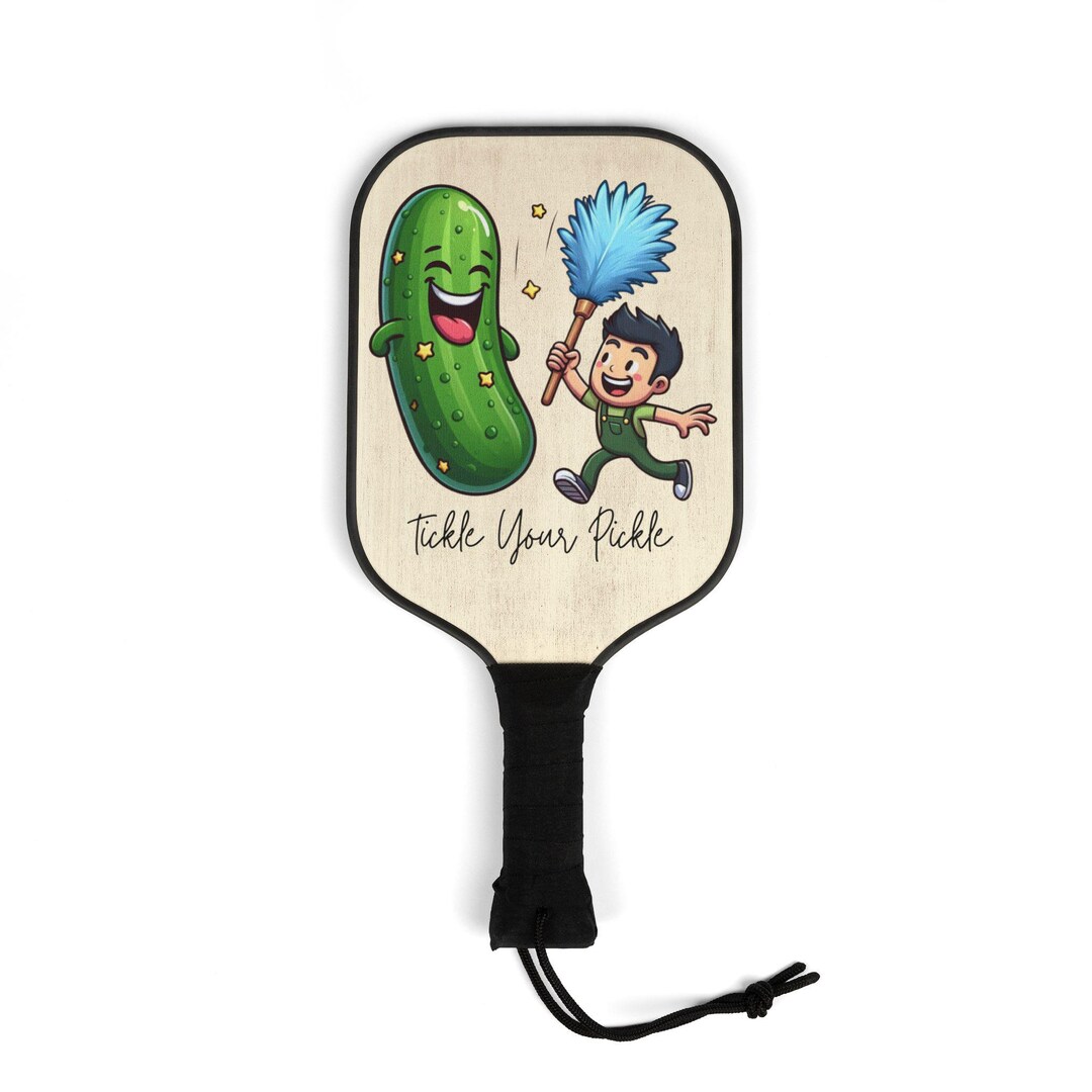 Pickleball Paddle Set - Tickle Your Pickle, Fun Outdoor Game Gear ...