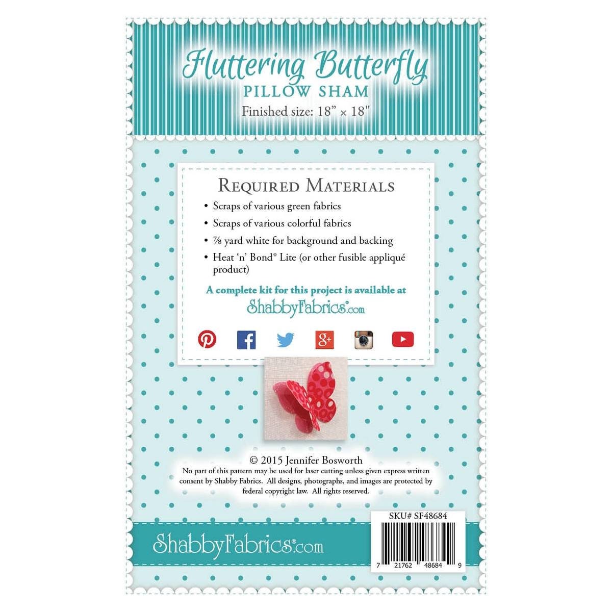 Fluttering Butterfly Pillow Sham Pattern SF48684 - Etsy