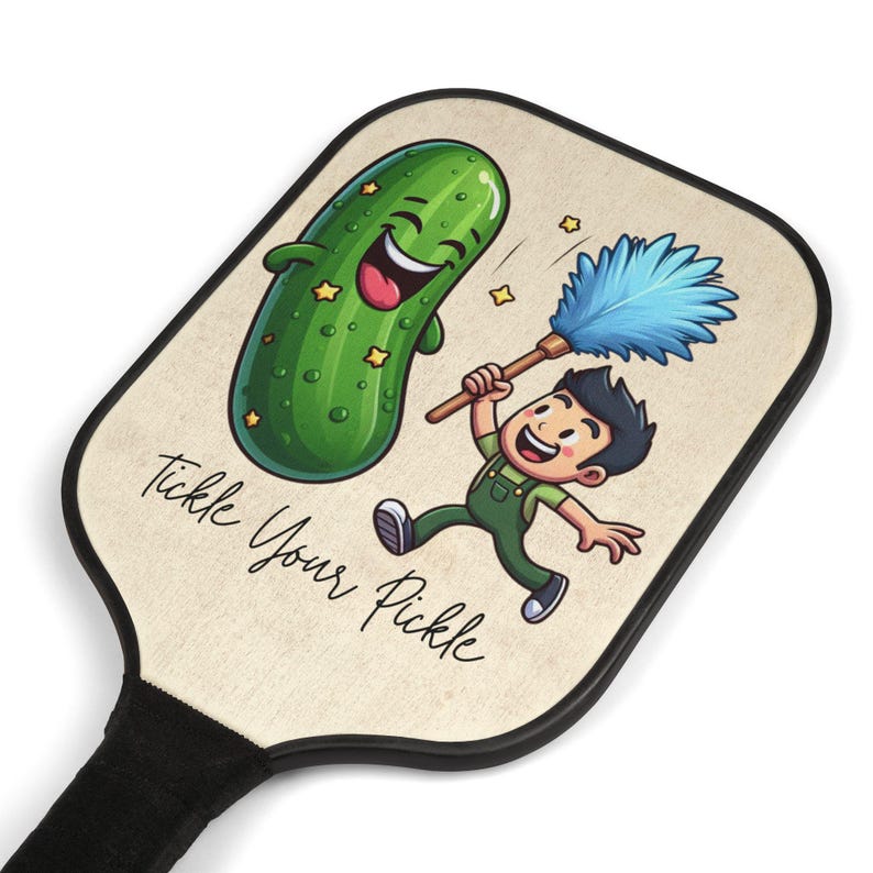 Pickleball Paddle Set - Tickle Your Pickle, Fun Outdoor Game Gear ...