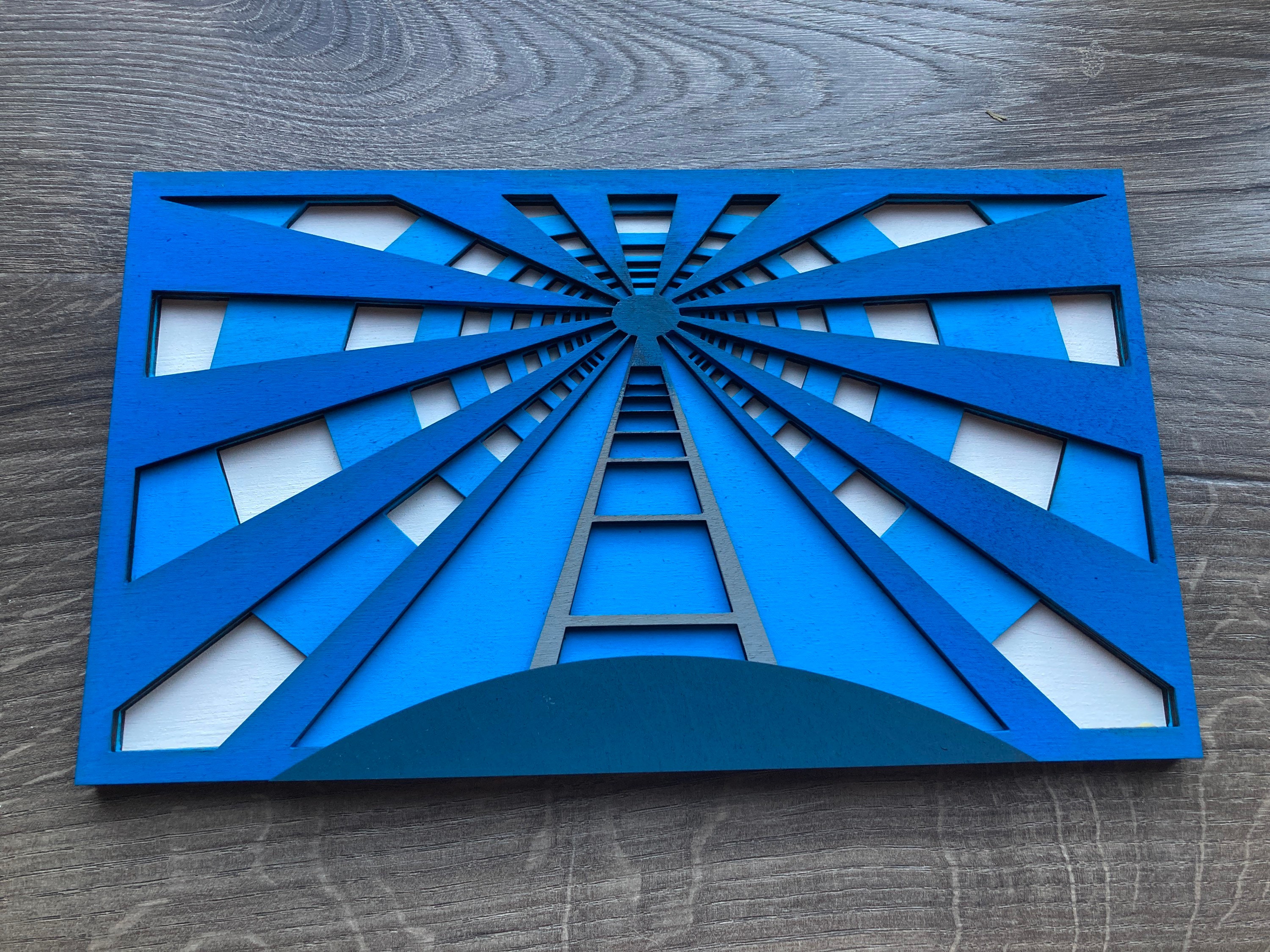 Space Mountain Layered Lasercut Art - Etsy
