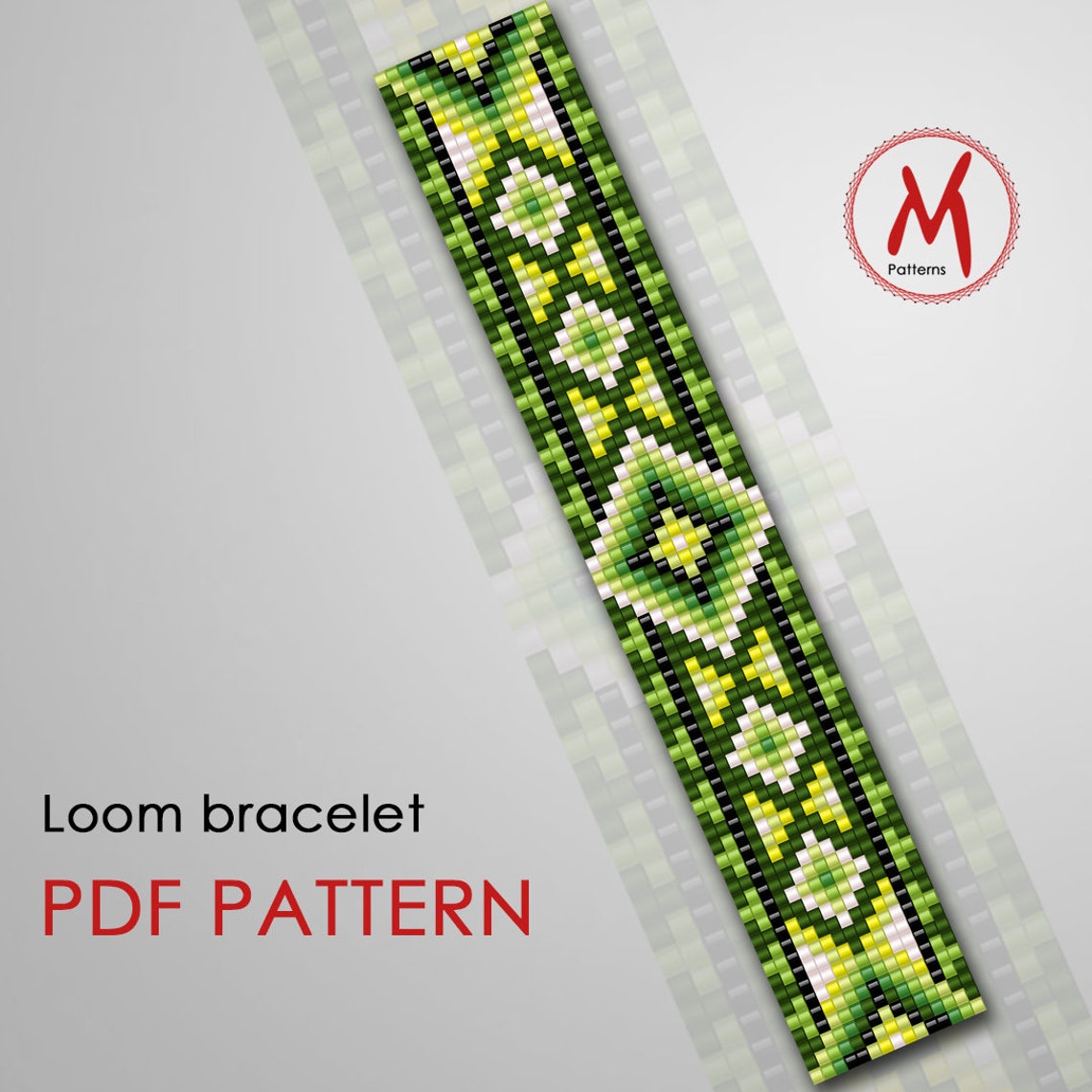 Kiwi Triangle Loom Bead Patterns for Bracelets Indian - Etsy