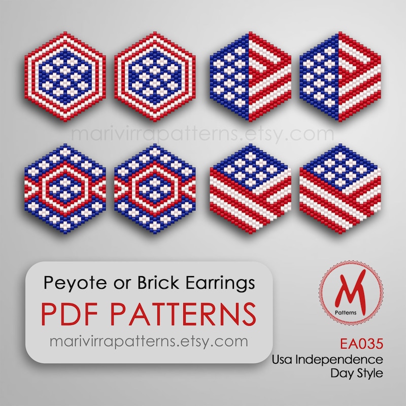Patriotic Beaded Pattern - Etsy