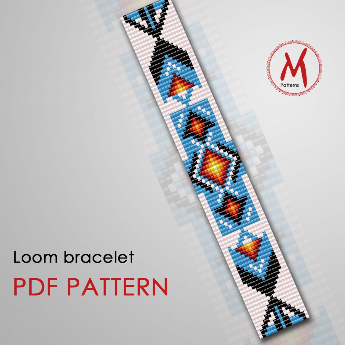 Star Inspired Loom Bead Pattern for Bracelet Native - Etsy