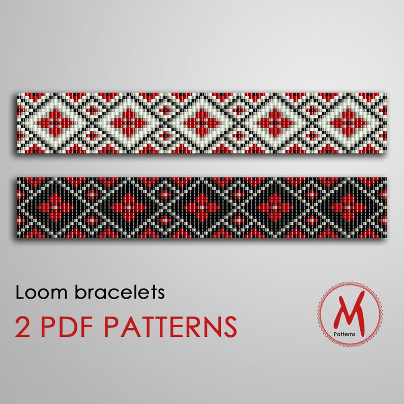 Style Loom Pattern for Bracelets Set of 2 Patterns Native | Etsy