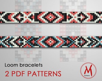 Turquoise Olive Peyote Bead Pattern for Bracelet Odd Count - Etsy