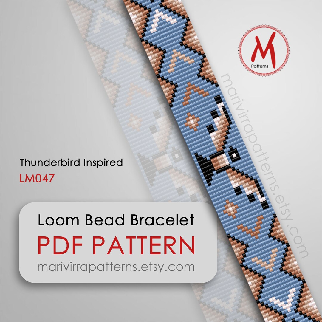 Thunderbird Inspired Loom Bead Pattern for Bracelet - Native Pattern ...