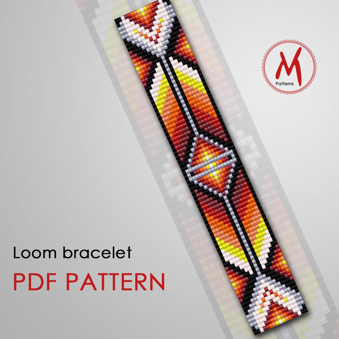 Sun Inspired Loom Bead Pattern for Bracelet Loomed Ornament - Etsy