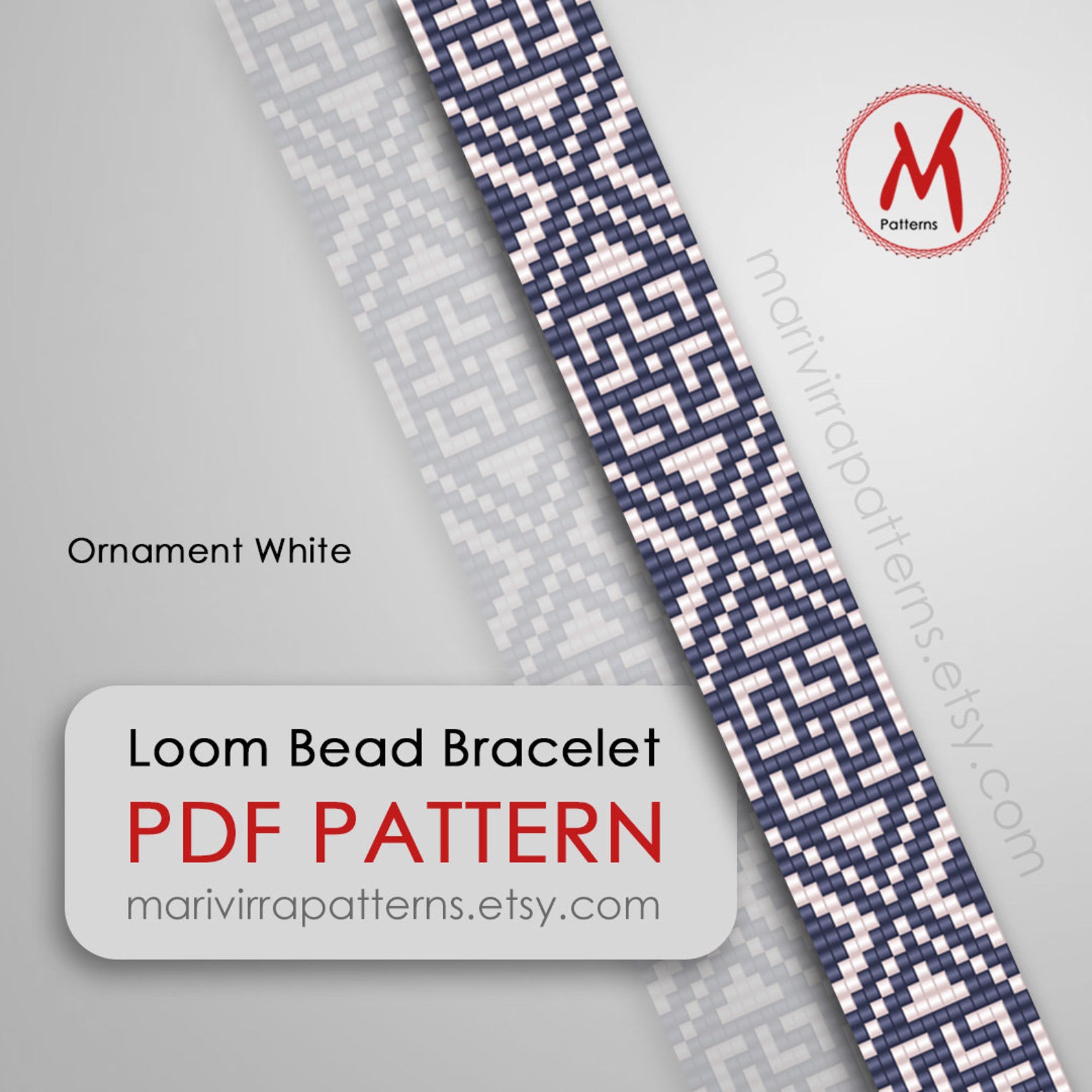Pattern Set of 4 Loom Bracelets, Bead Loom Pattern in PDF, Easy for ...