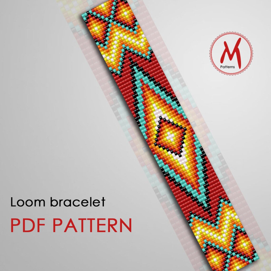 Ethnic Style Loom Pattern for Bracelet Native Inspired - Etsy