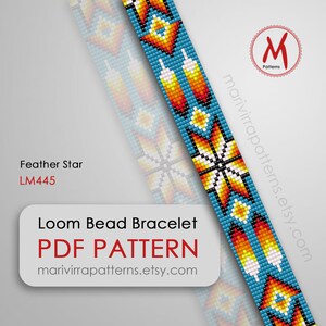 Feather Loom Bead Patterns for Bracelets - Set of 3 Pattern, Native ...