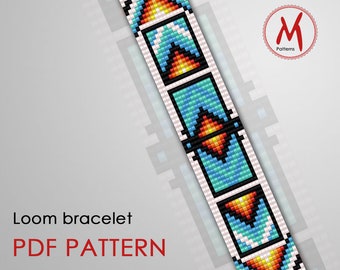 Inspired Feather Loom Bead Patterns for Bracelets Indian | Etsy