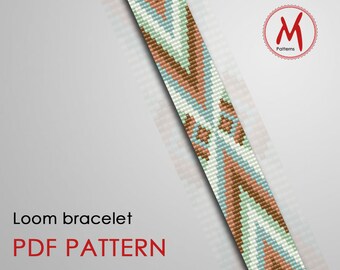 Western Style Loom Bead Pattern for Bracelet Native | Etsy